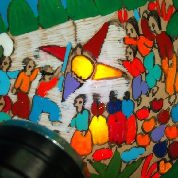 None | Accents | Vintage Clay Pot It Is Painted With Uranium Paint So ...